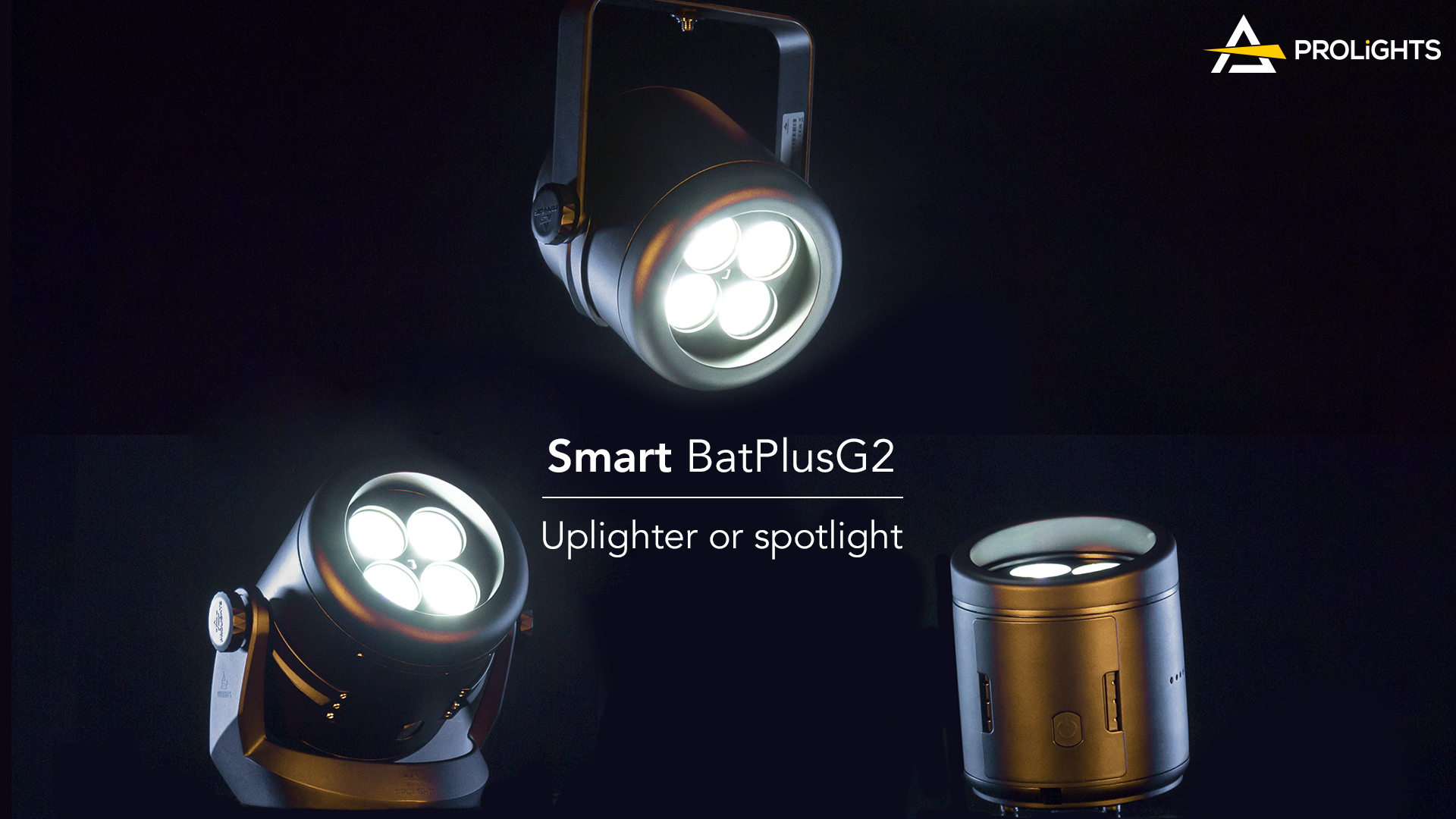 Prolights Smart BatPlusG2 Uplighter/spot 4 x 20 W, bateri | AudioVision.ro