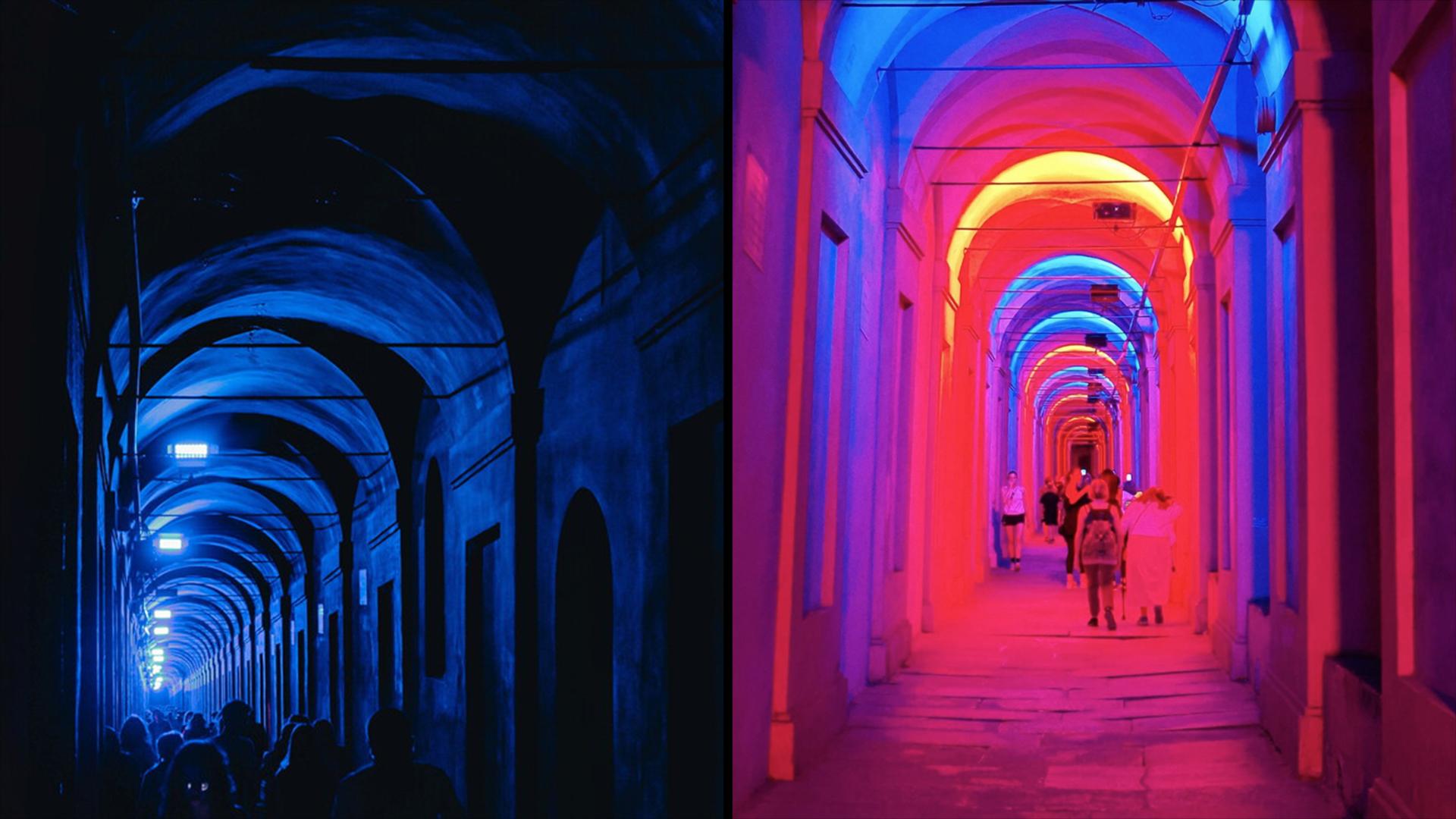 PROLIGHTS illumina i portici della basilica di San Luca a Bologna ...