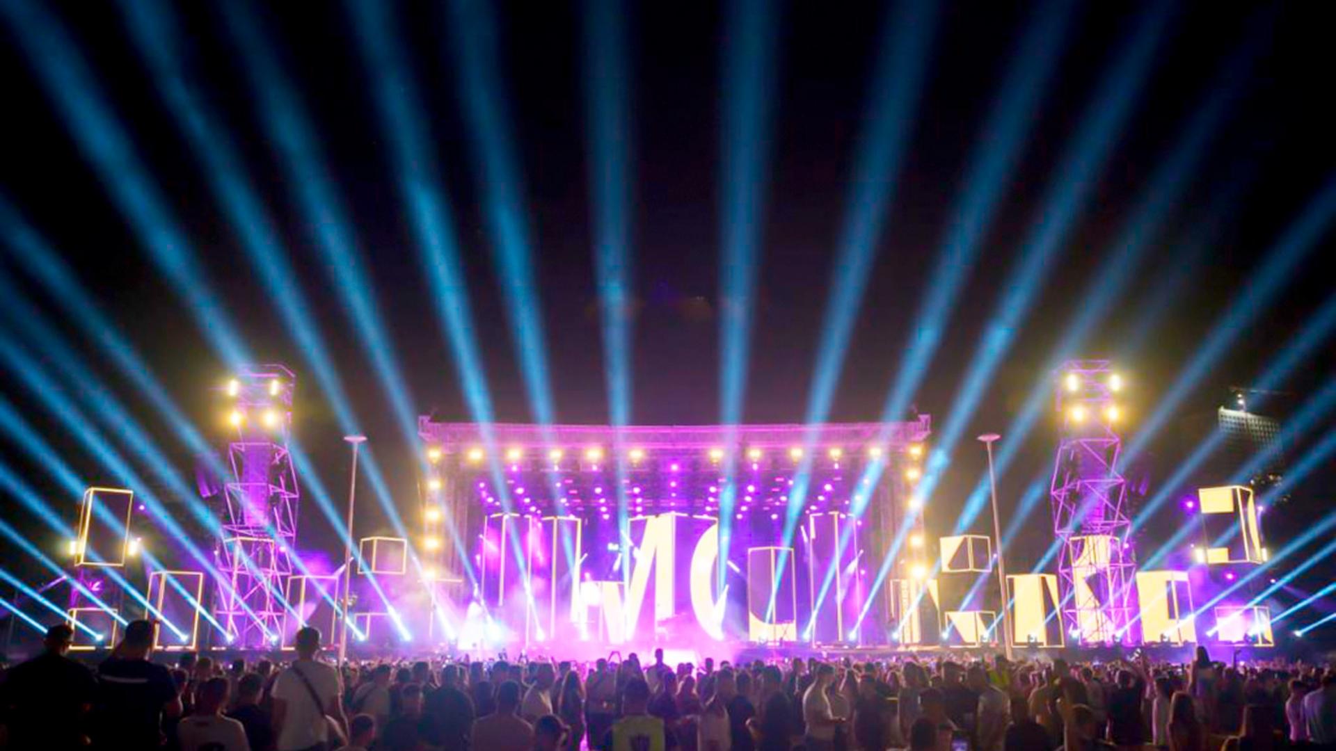 PROLIGHTS fixtures on stage for Noizy's Alpha Show 2 | Prolights