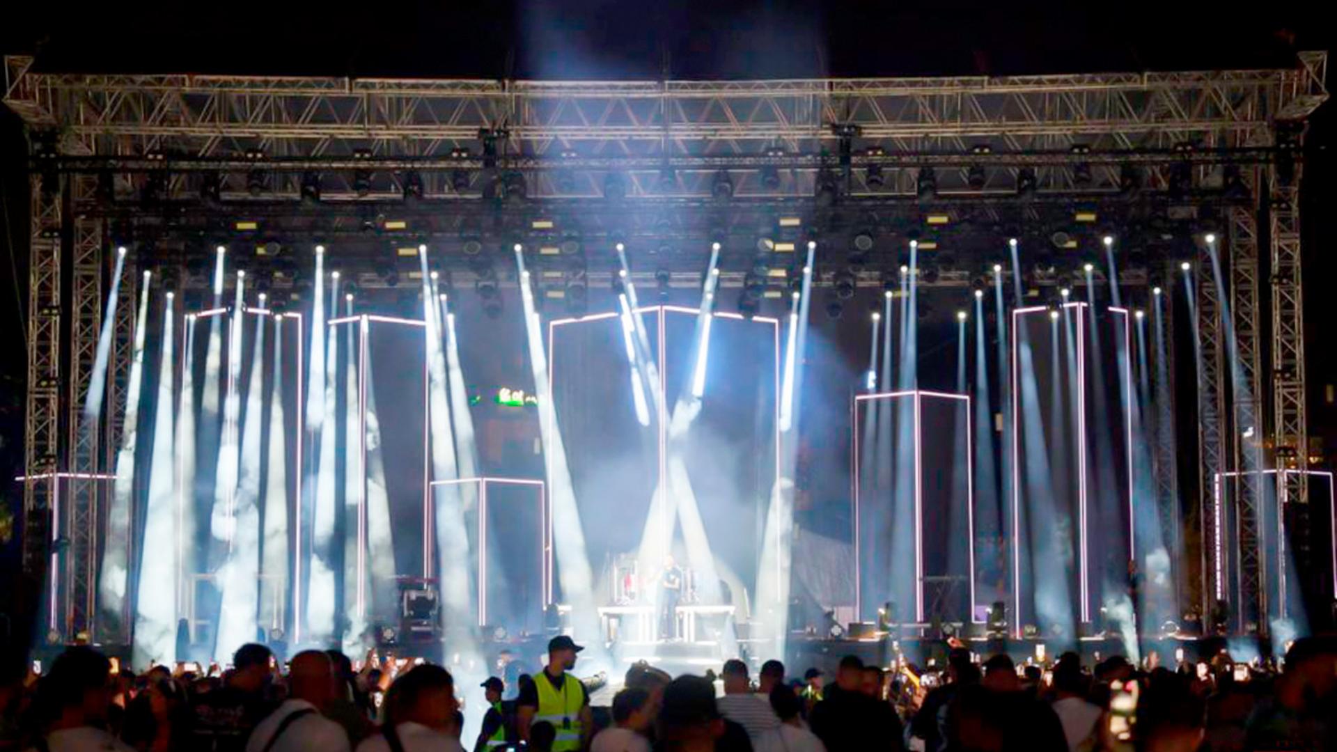 PROLIGHTS fixtures on stage for Noizy's Alpha Show 2 | Prolights