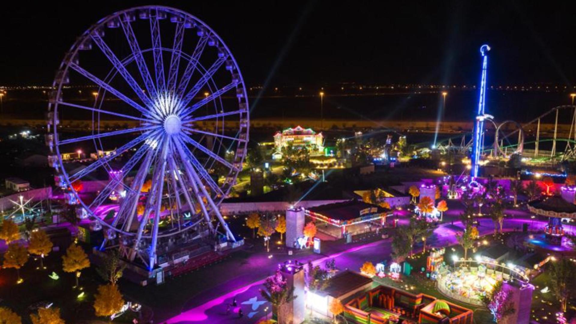 Prolights Astra Beams lighting up the Wonder Garden in Riyadh | Pro...